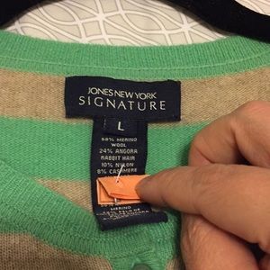 Jones New York | Sweaters | Jny Signature Long Sleeve Striped Shirt ...